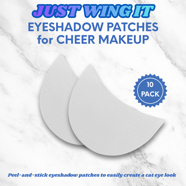 Eyeshadow Shield Patches for Cheer Makeup, Cat Eye and Winged Looks
