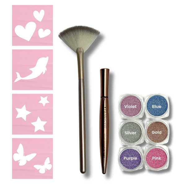 Glitter Tattoo DIY Kit - Create Sparkling Tattoos at Home